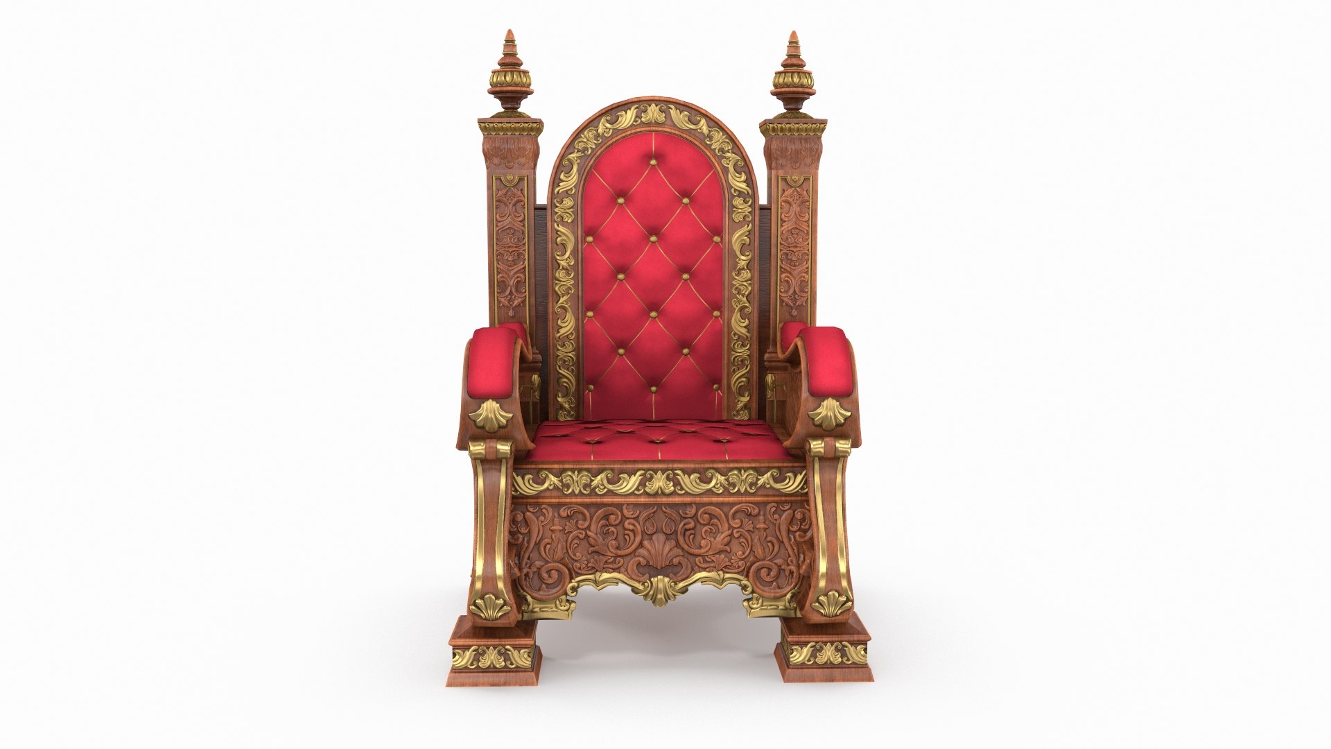 Royal Armchair Throne 3D Model - TurboSquid 1506629