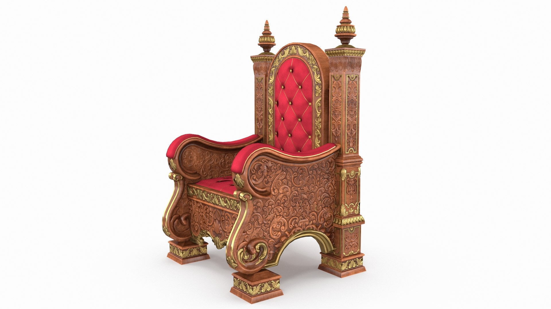 Royal Armchair Throne 3D Model - TurboSquid 1506629