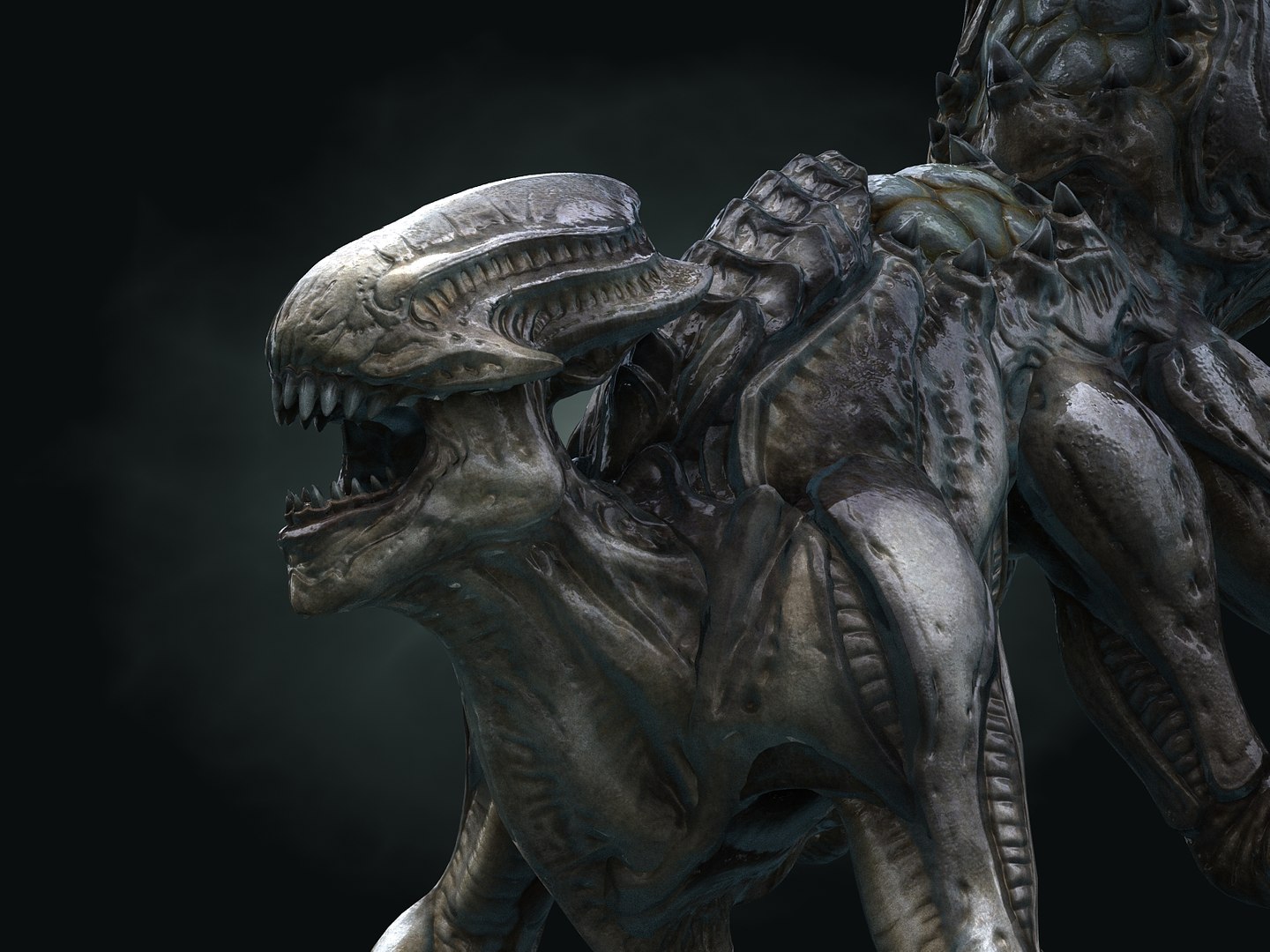 Alien queen creature hd 3D model - TurboSquid 1204228