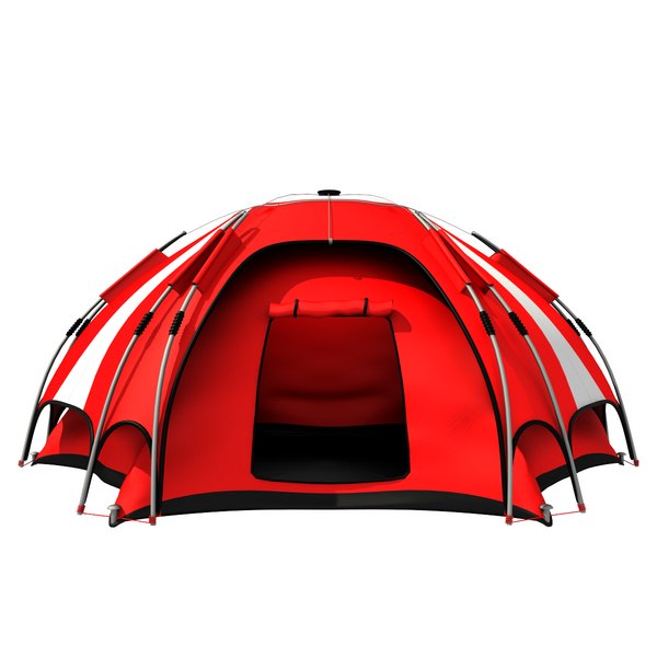 3ds realistic camping tent
