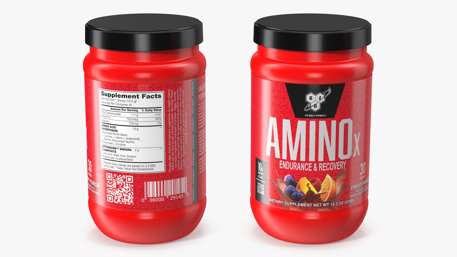 3D BSN Amino X Muscle Recovery Powder with BCAAs model - TurboSquid 1768459