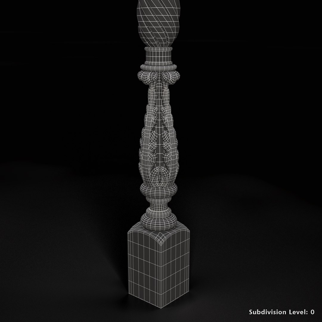 High-quality Baluster 3D Model - TurboSquid 1247840
