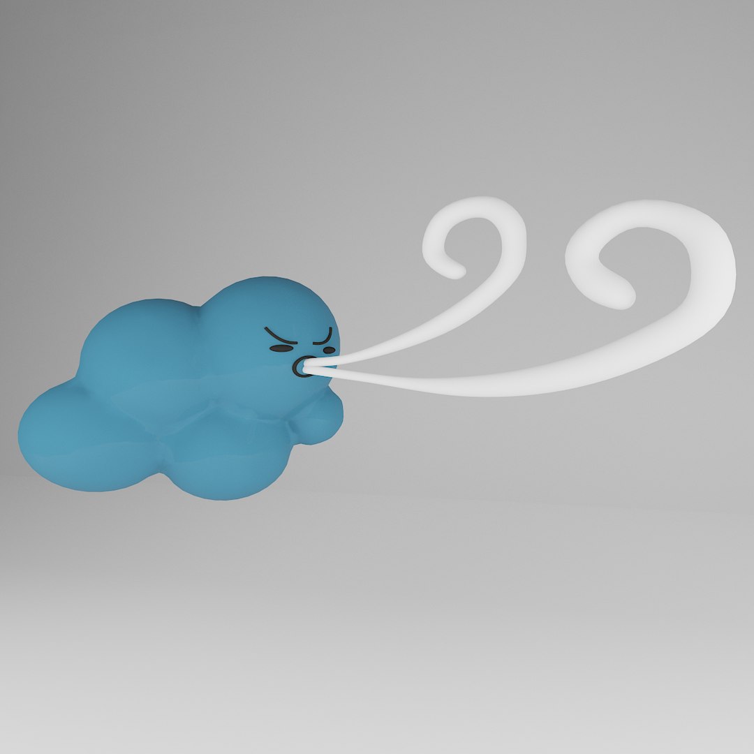 3D WINDY CLOUD - TurboSquid 2164369