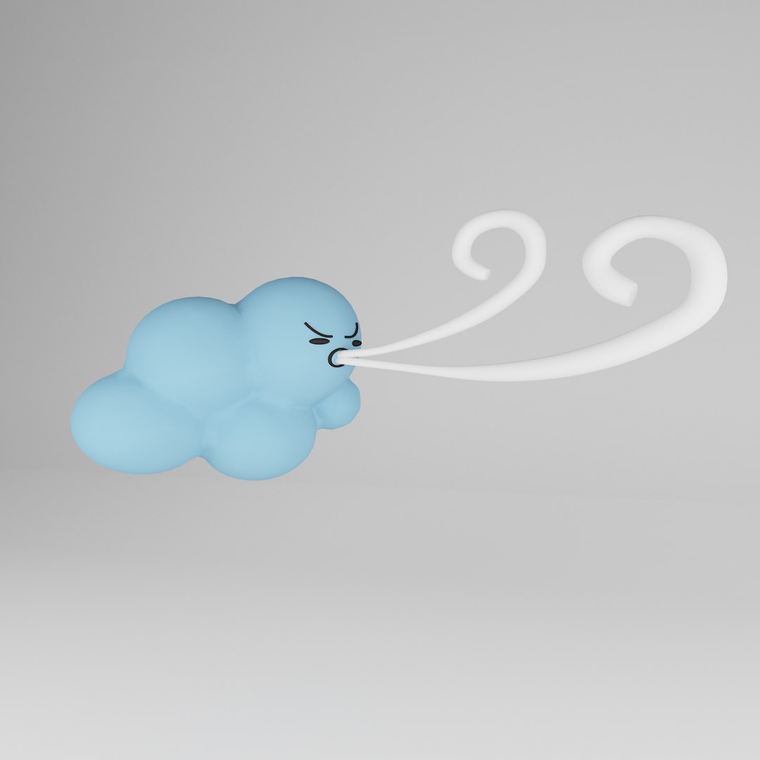 3D WINDY CLOUD - TurboSquid 2164369
