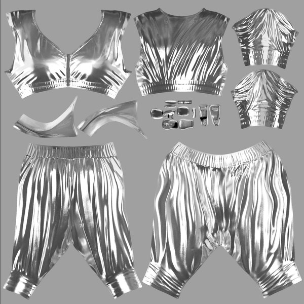 3D Shiny RnB Outfit model - TurboSquid 1795176