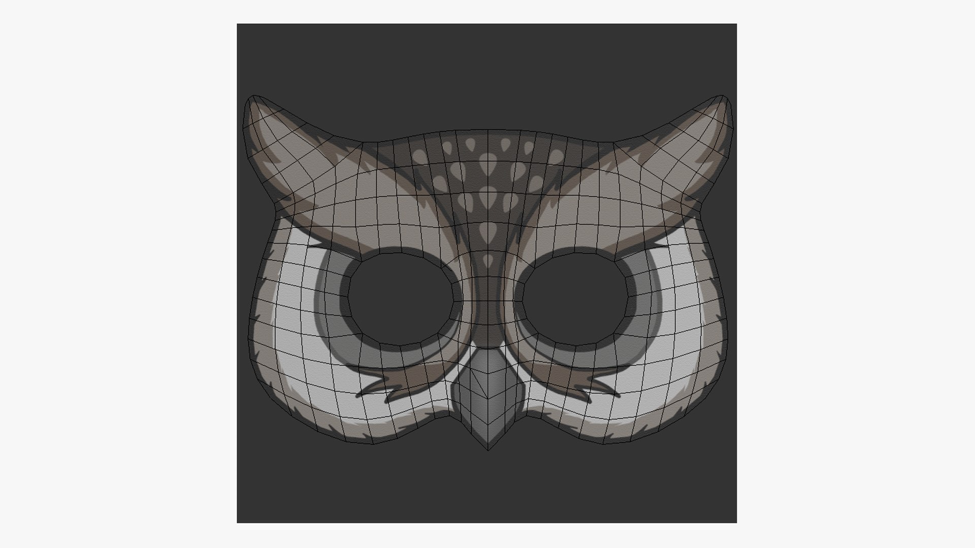 3D Owl Mask Paper 03 - Character Design Fashion - TurboSquid 2386347