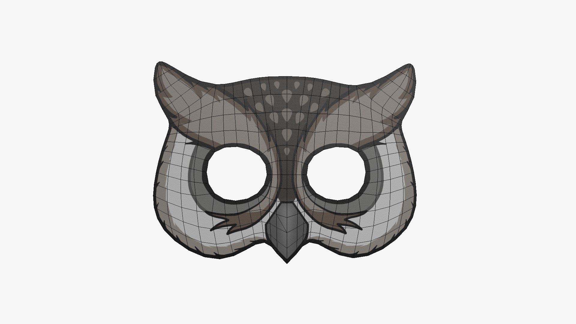 3D Owl Mask Paper 03 - Character Design Fashion - TurboSquid 2386347