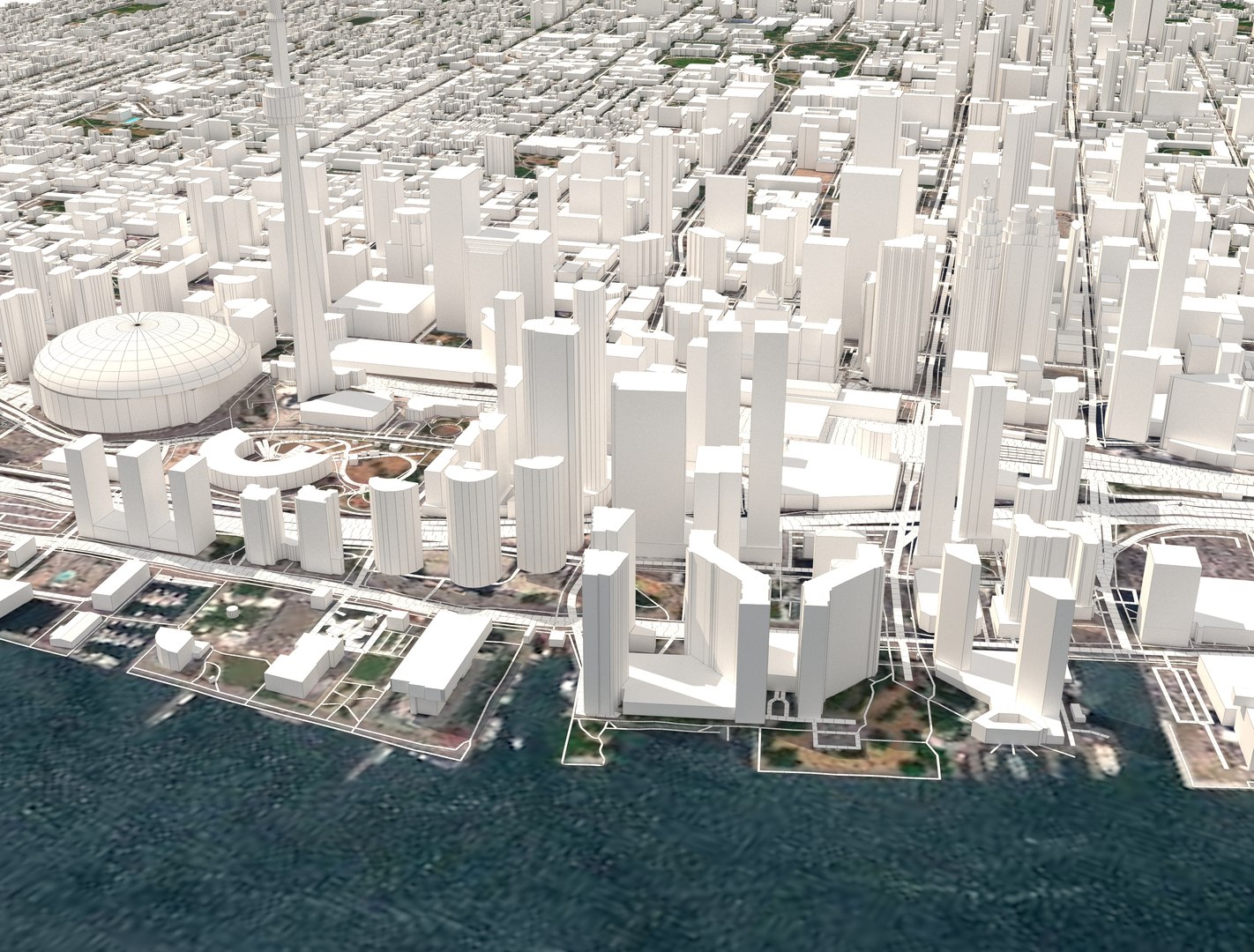 3D Cityscape Toronto Canada City - TurboSquid 1674946