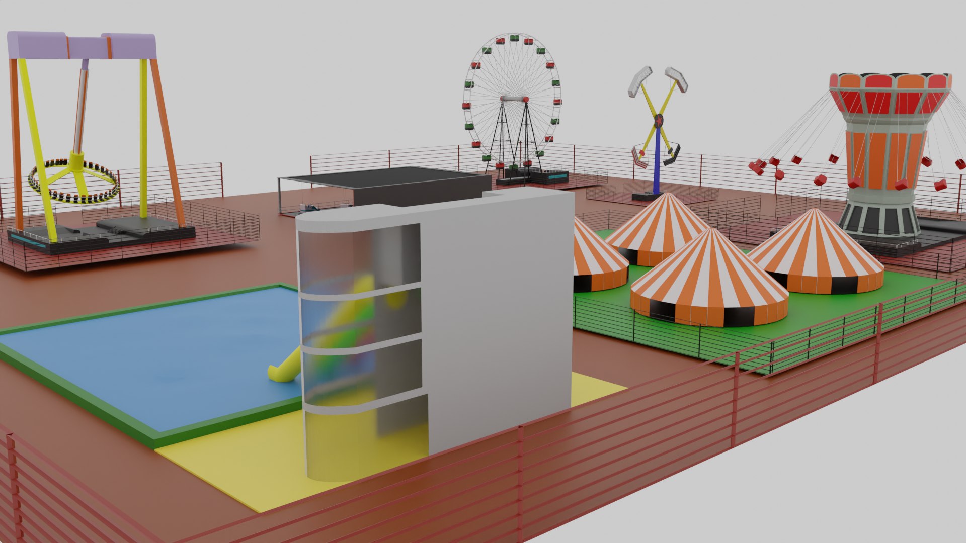 3D Model Amusement Park - TurboSquid 1924173