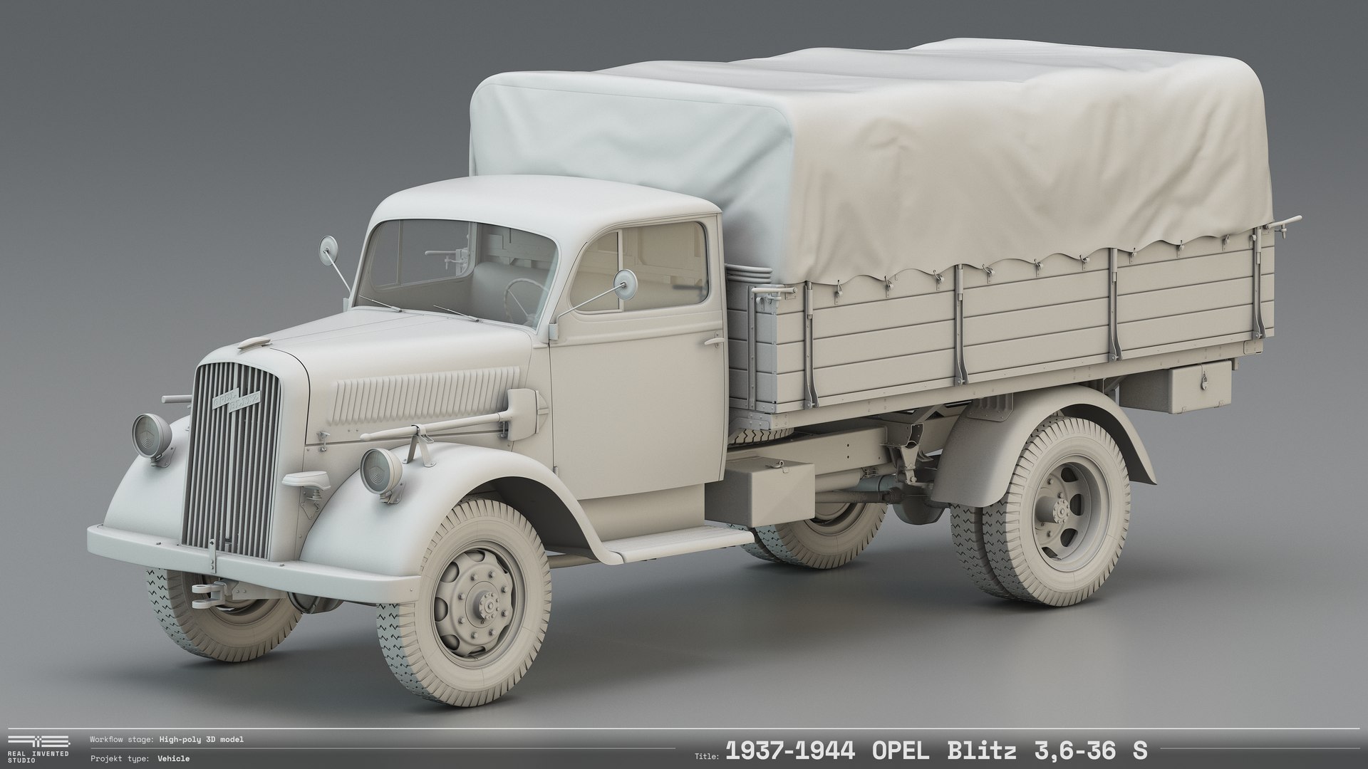 Opel Blitz 3D Model - TurboSquid 2278514