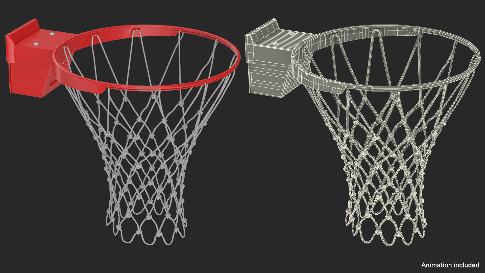 Basketball Ball Falls Hoop 3D - TurboSquid 1500015
