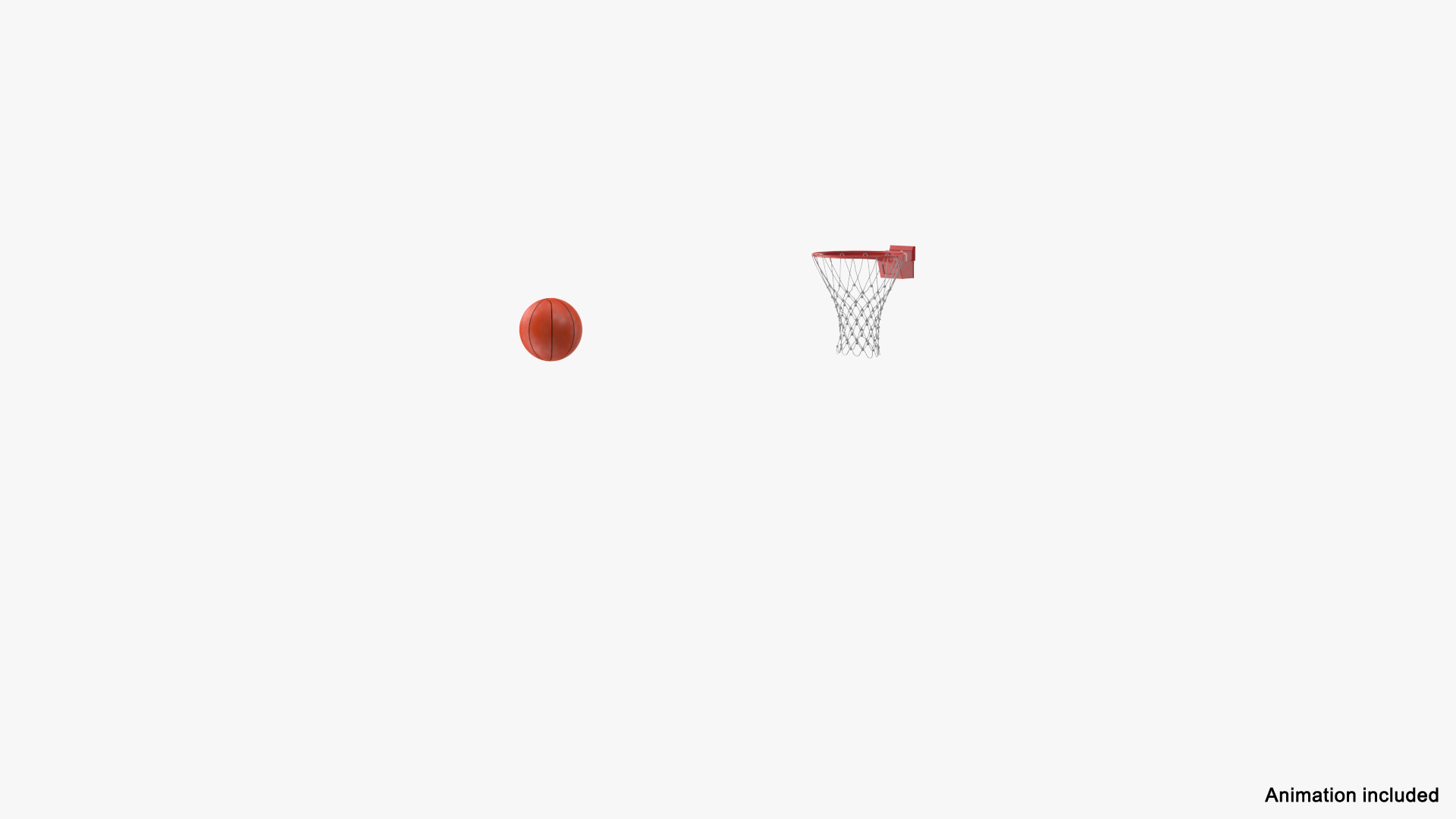 Basketball Ball Falls Hoop 3D - TurboSquid 1500015