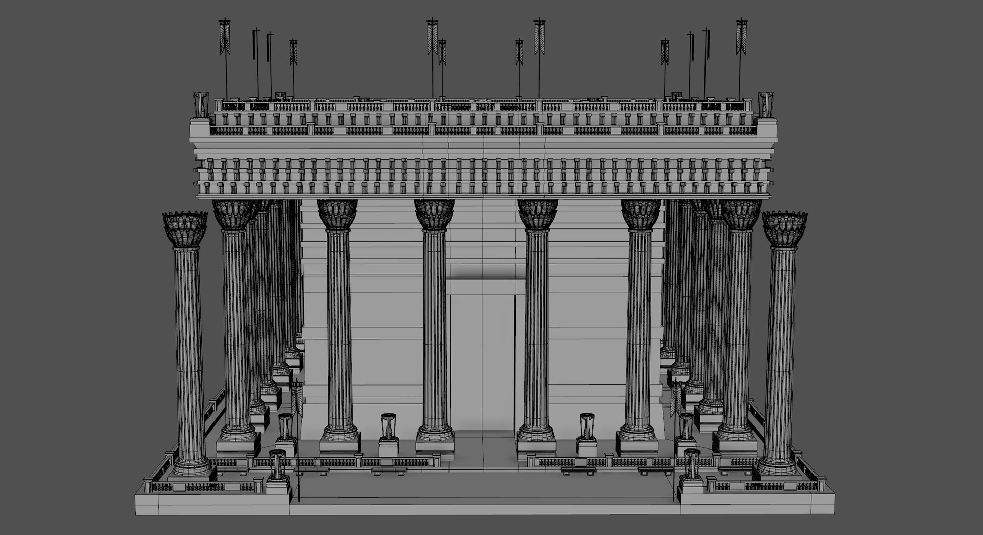 3D Ancient Temple Building - TurboSquid 2292527