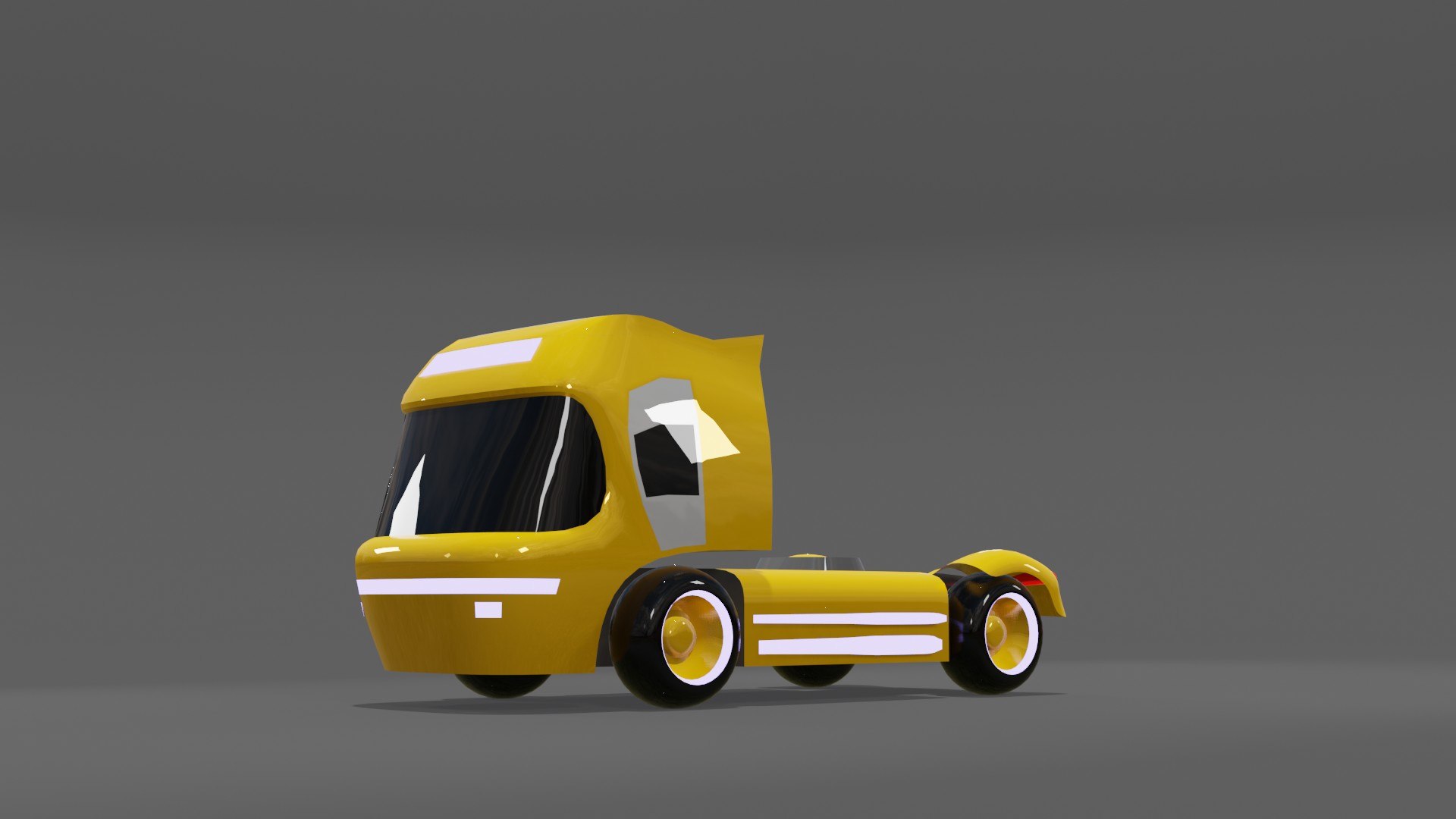Futuristic semi truck electric vehicle 2 3D model - TurboSquid 2038524