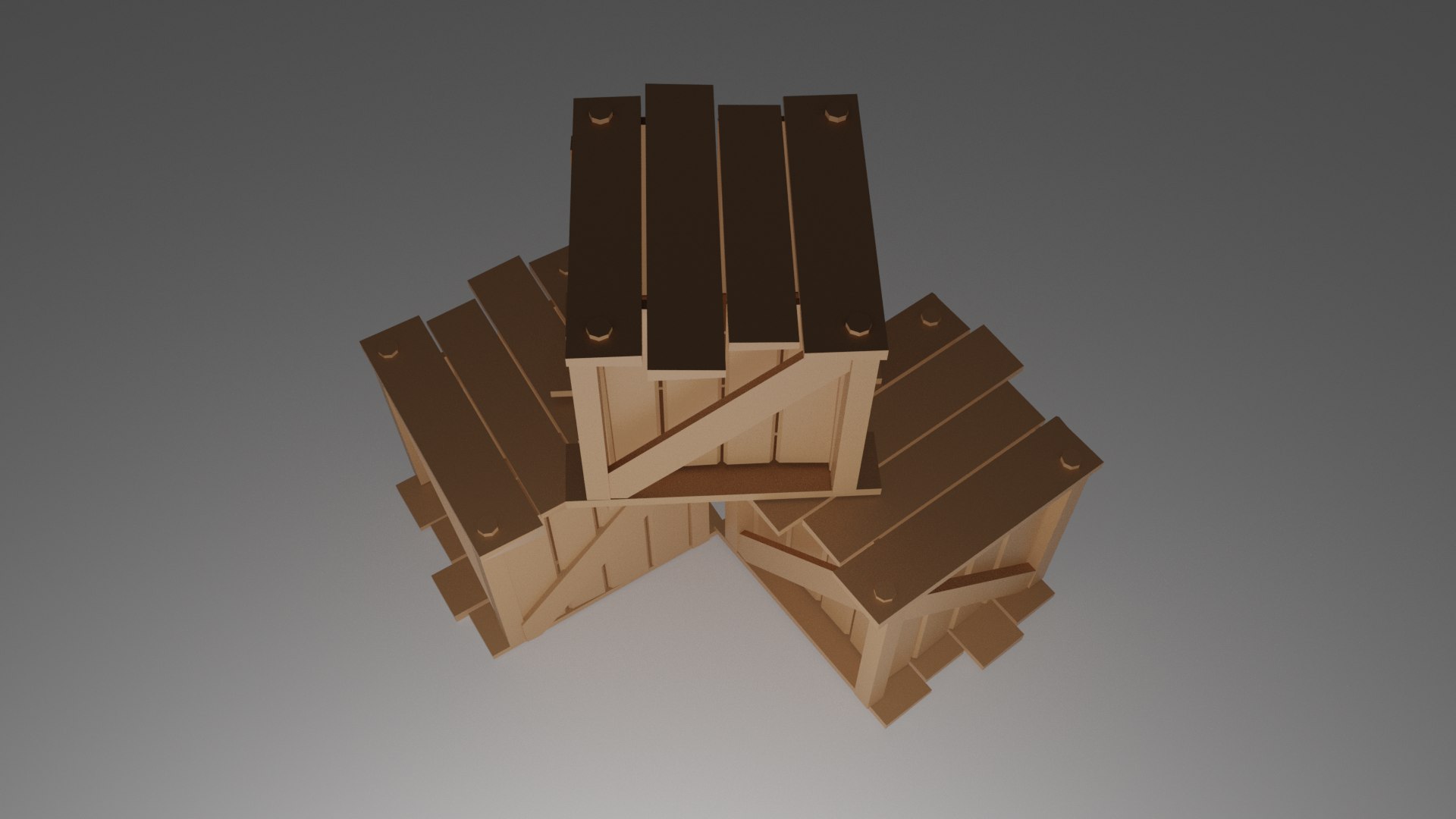 Wood Crate 3D Model - TurboSquid 2195615
