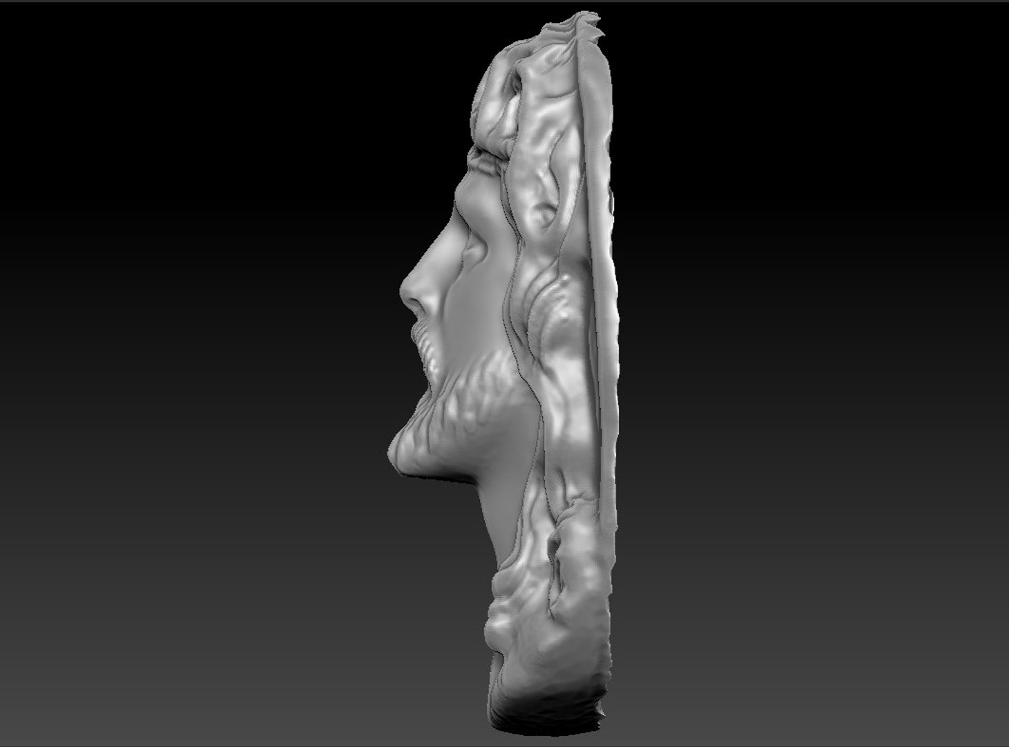 maya jesus relief cnc