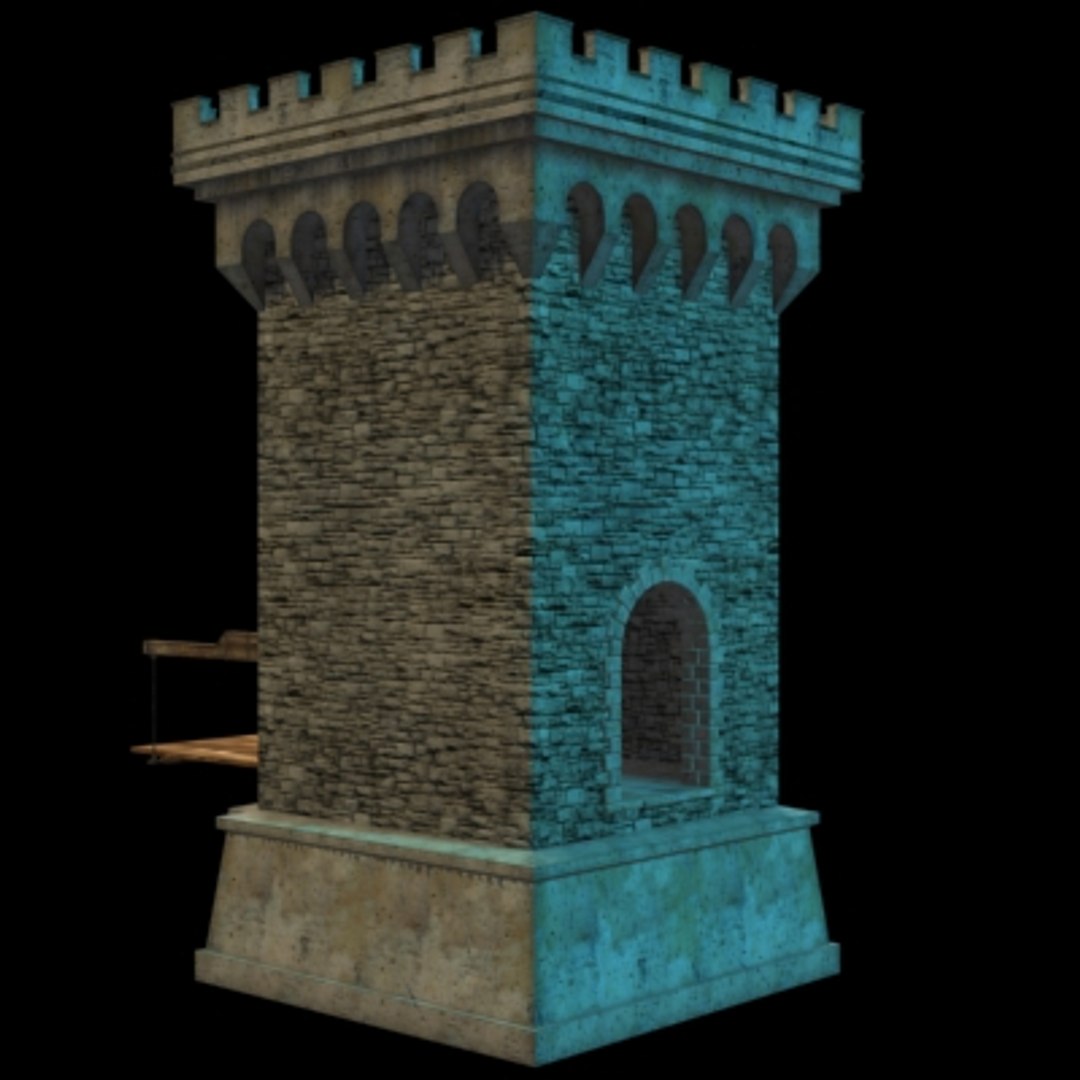 Gatehouse Drachmeister Castle 3d Model