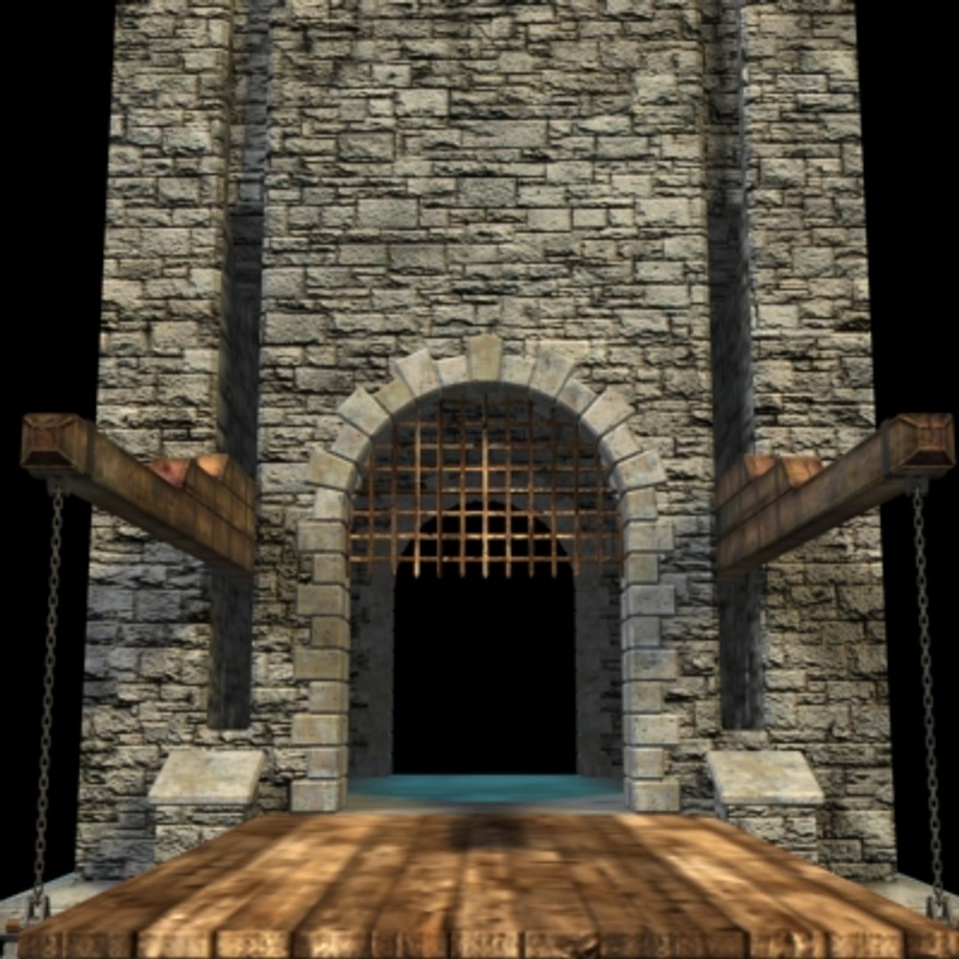 Gatehouse Drachmeister Castle 3d Model