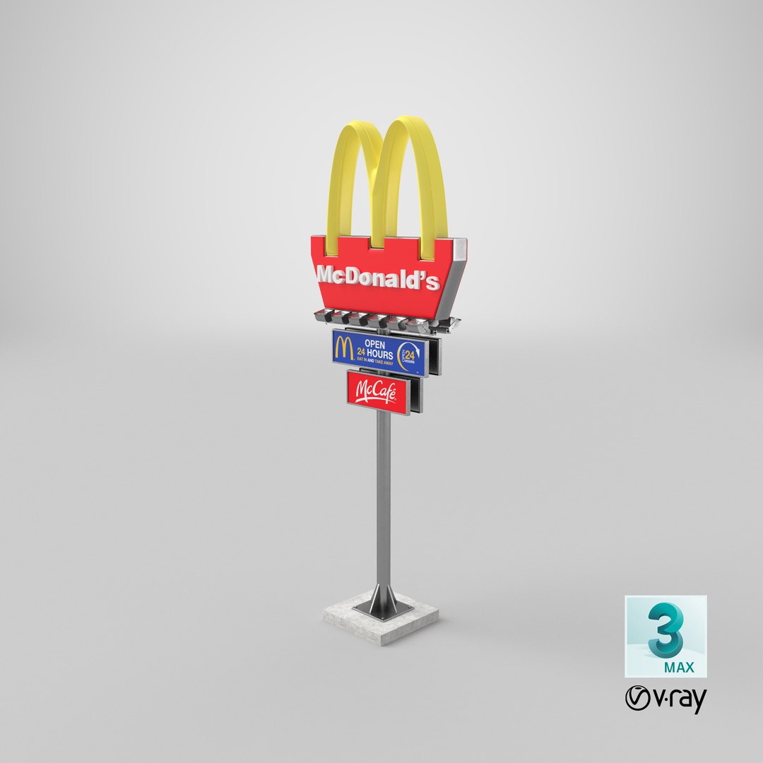 Mcdonald Sign 3D Model - TurboSquid 1369911