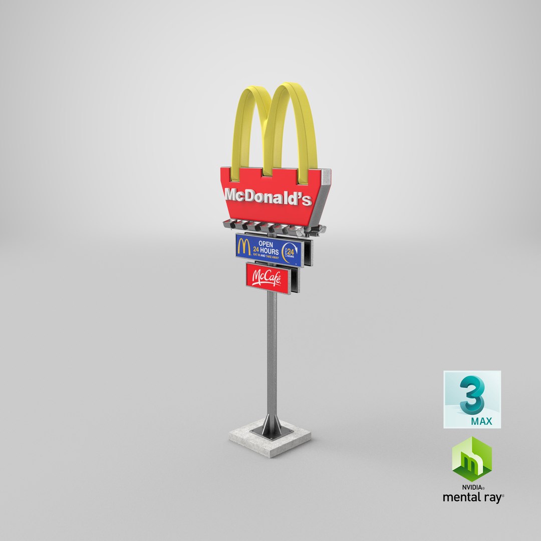 Mcdonald Sign 3D Model - TurboSquid 1369911