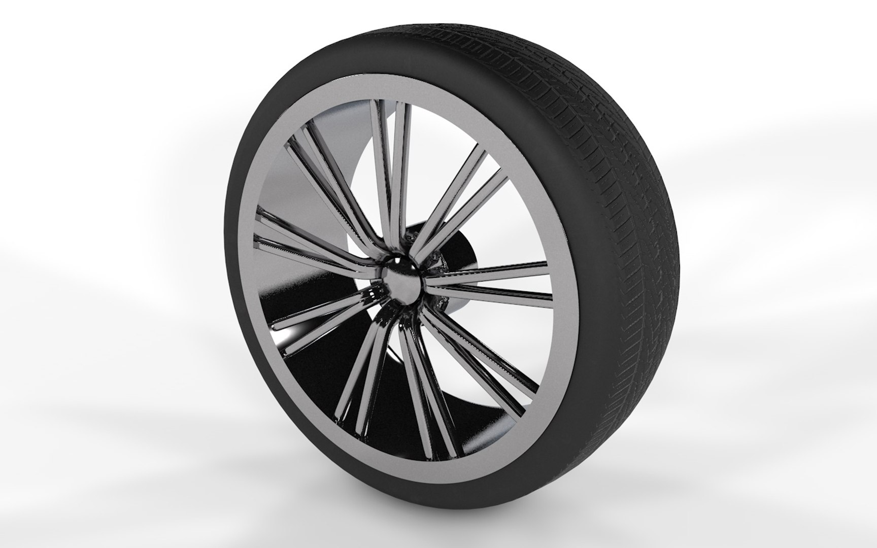 Free Wheel Rim 3d Model