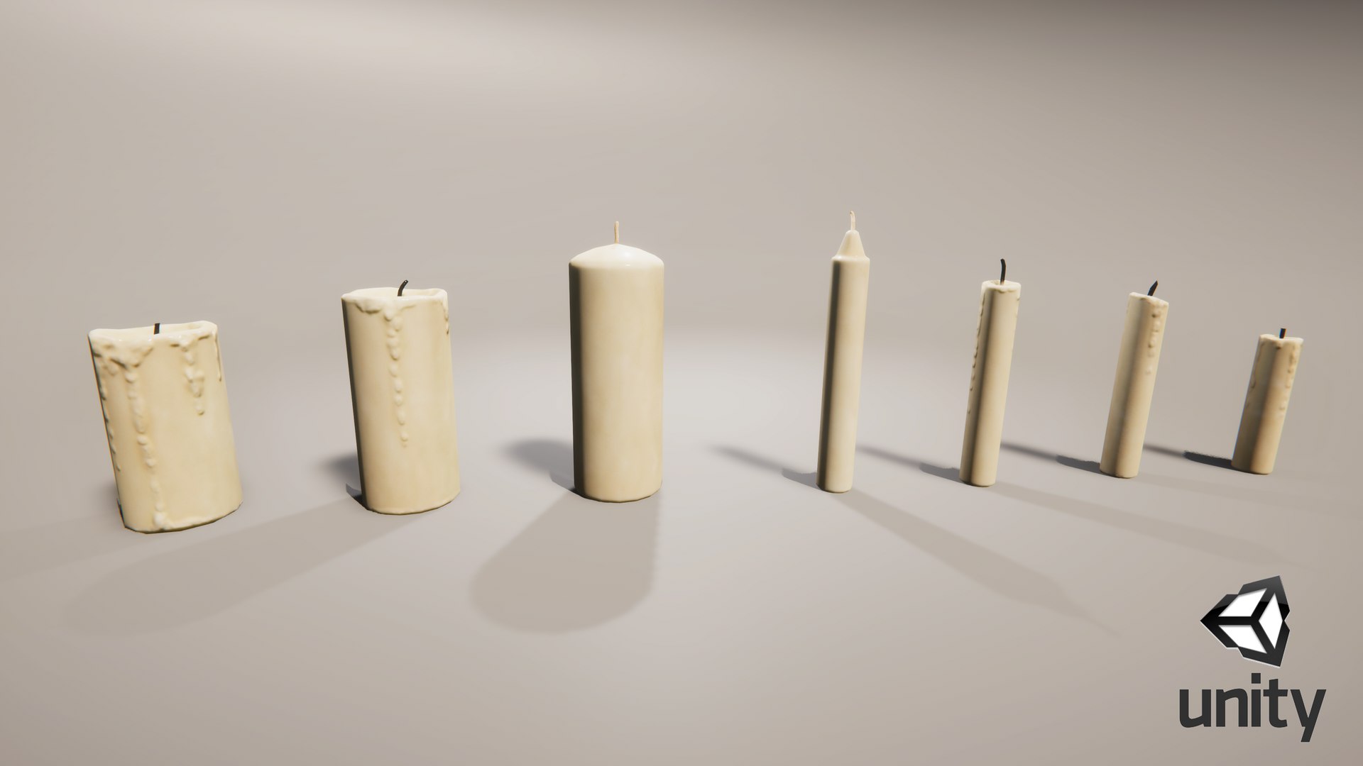 Candles PACK PBR model - TurboSquid 1991104