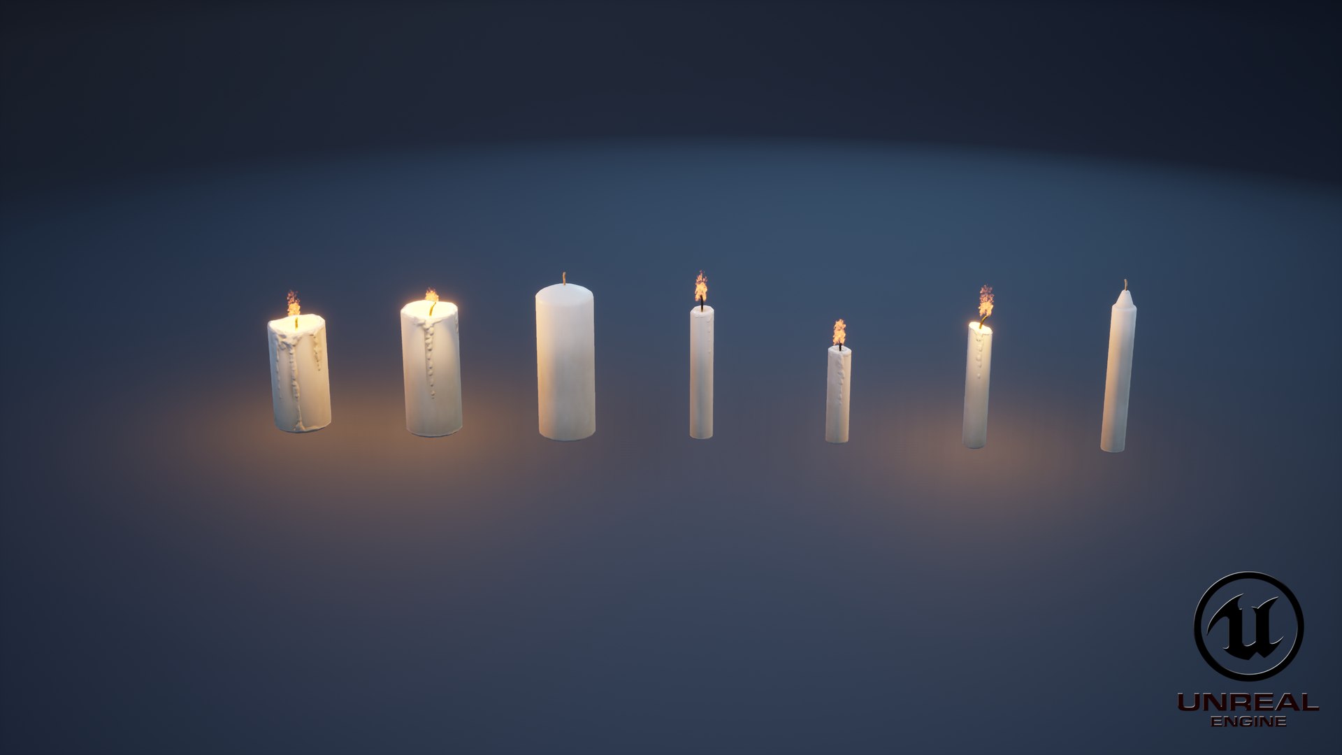 Candles PACK PBR model - TurboSquid 1991104
