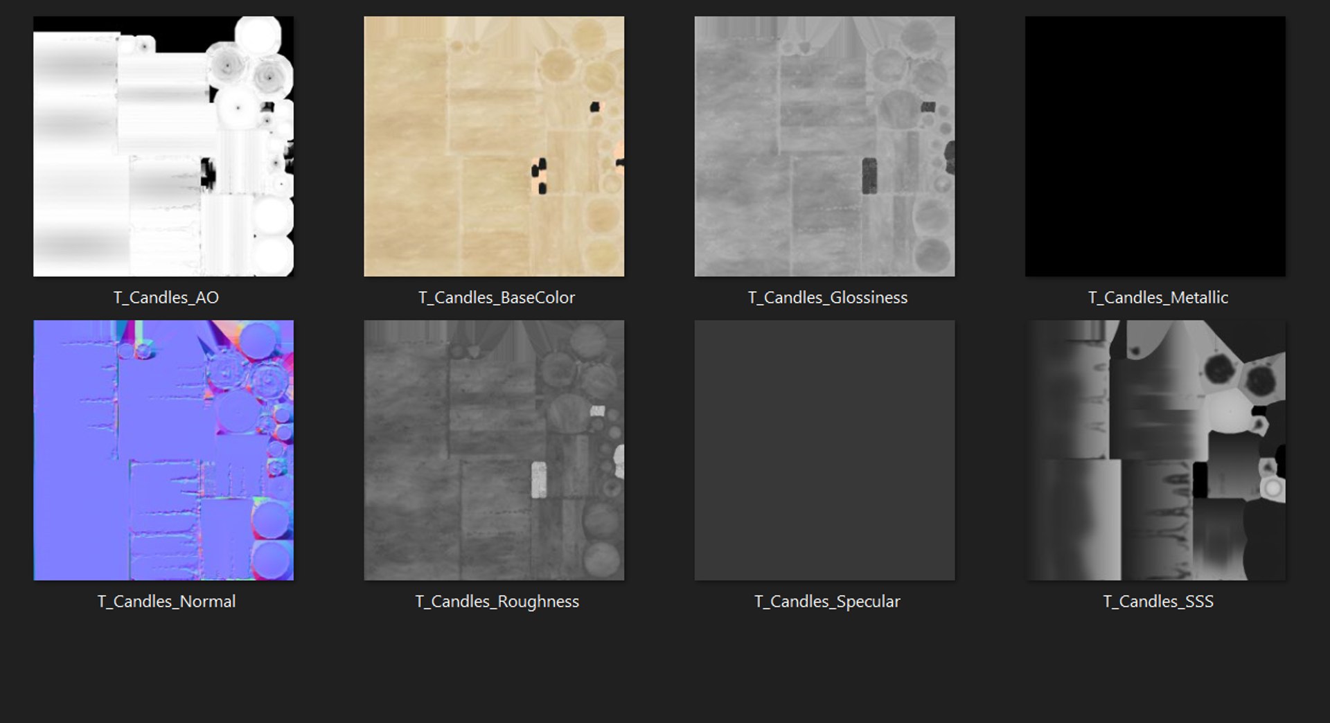 Candles PACK PBR model - TurboSquid 1991104