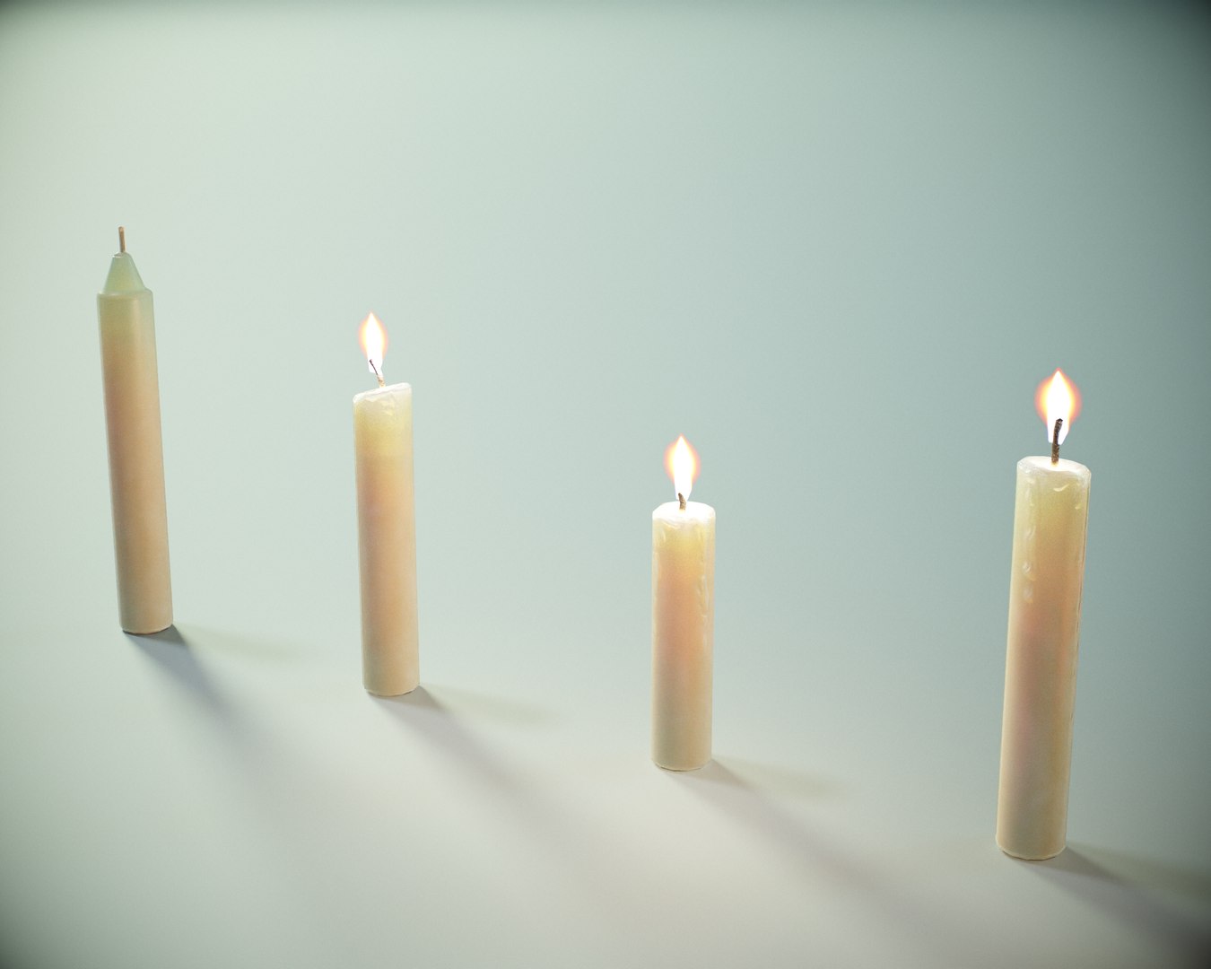 Candles PACK PBR model - TurboSquid 1991104
