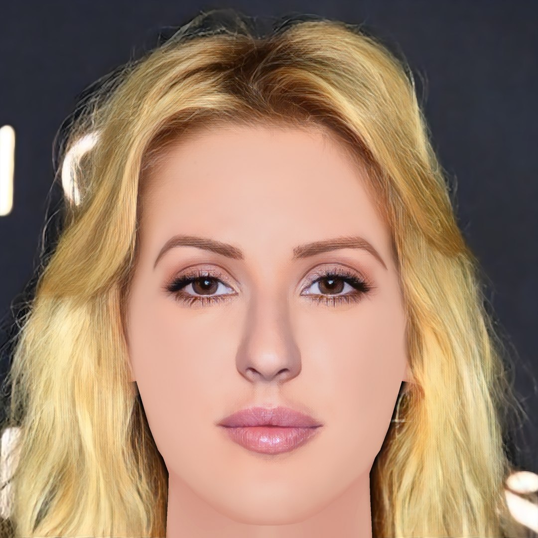 Elle Goulding Head - No Hair - Low Poly Head For Game 3D Model ...