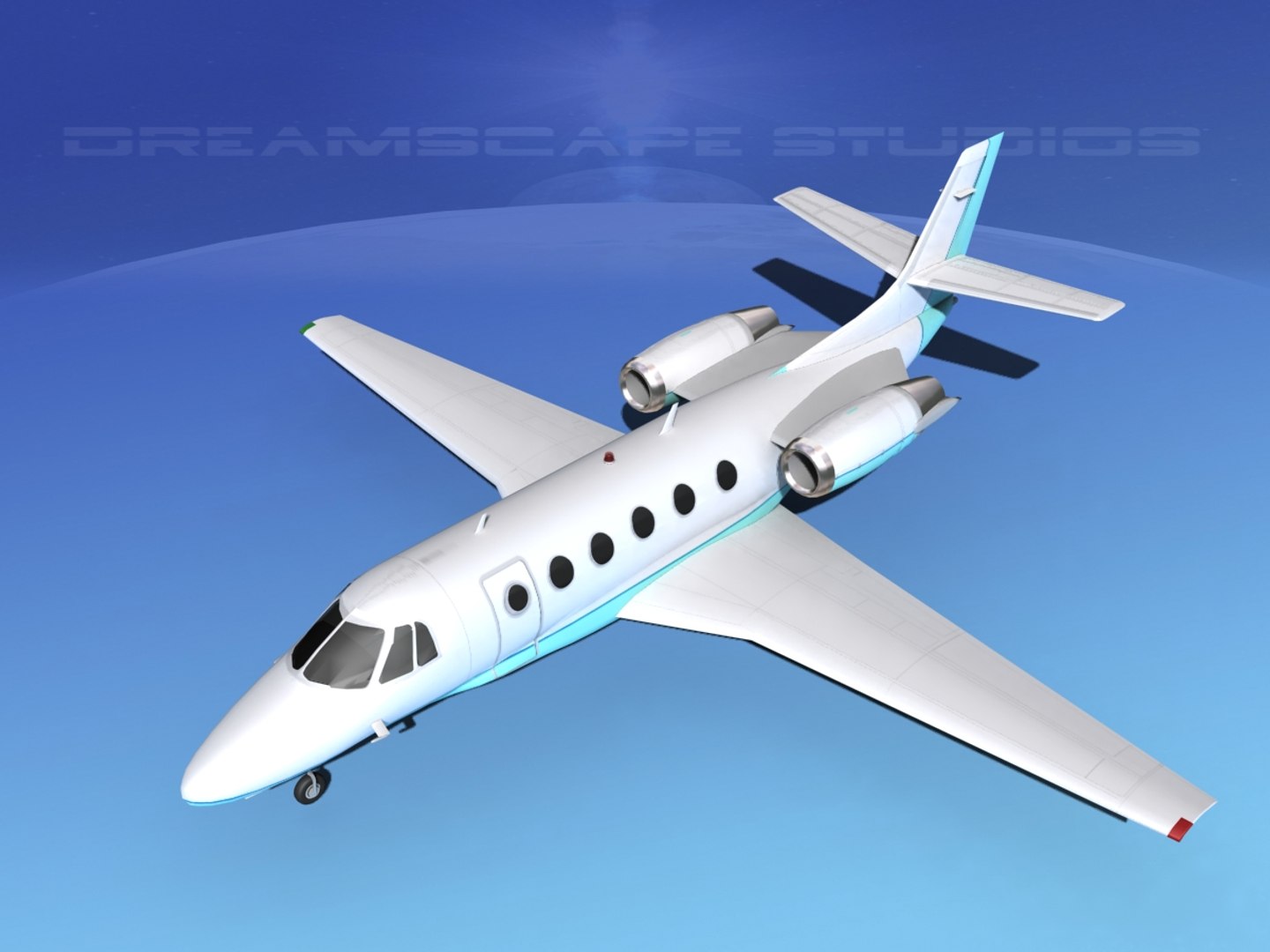 3d scale cessna citation xls model