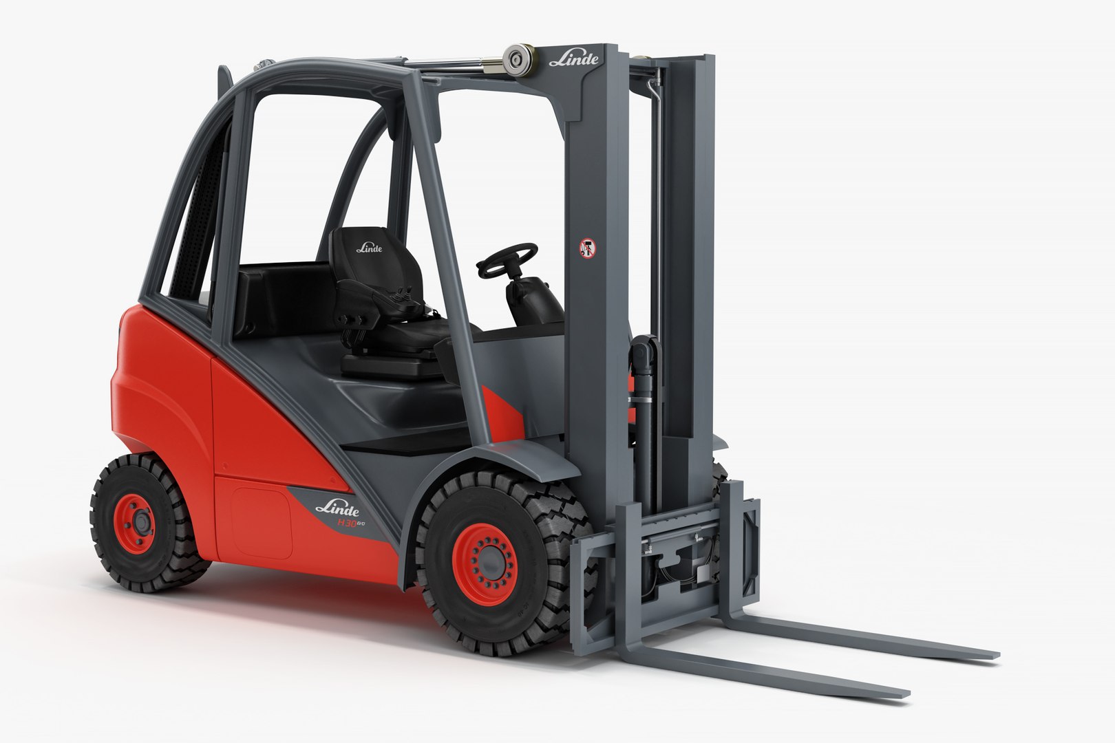 Electric Forklift Linde E30 3D Model - TurboSquid 1608054