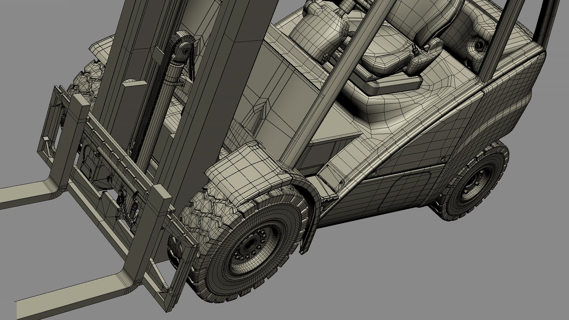 Electric forklift linde e30 3D model - TurboSquid 1608054
