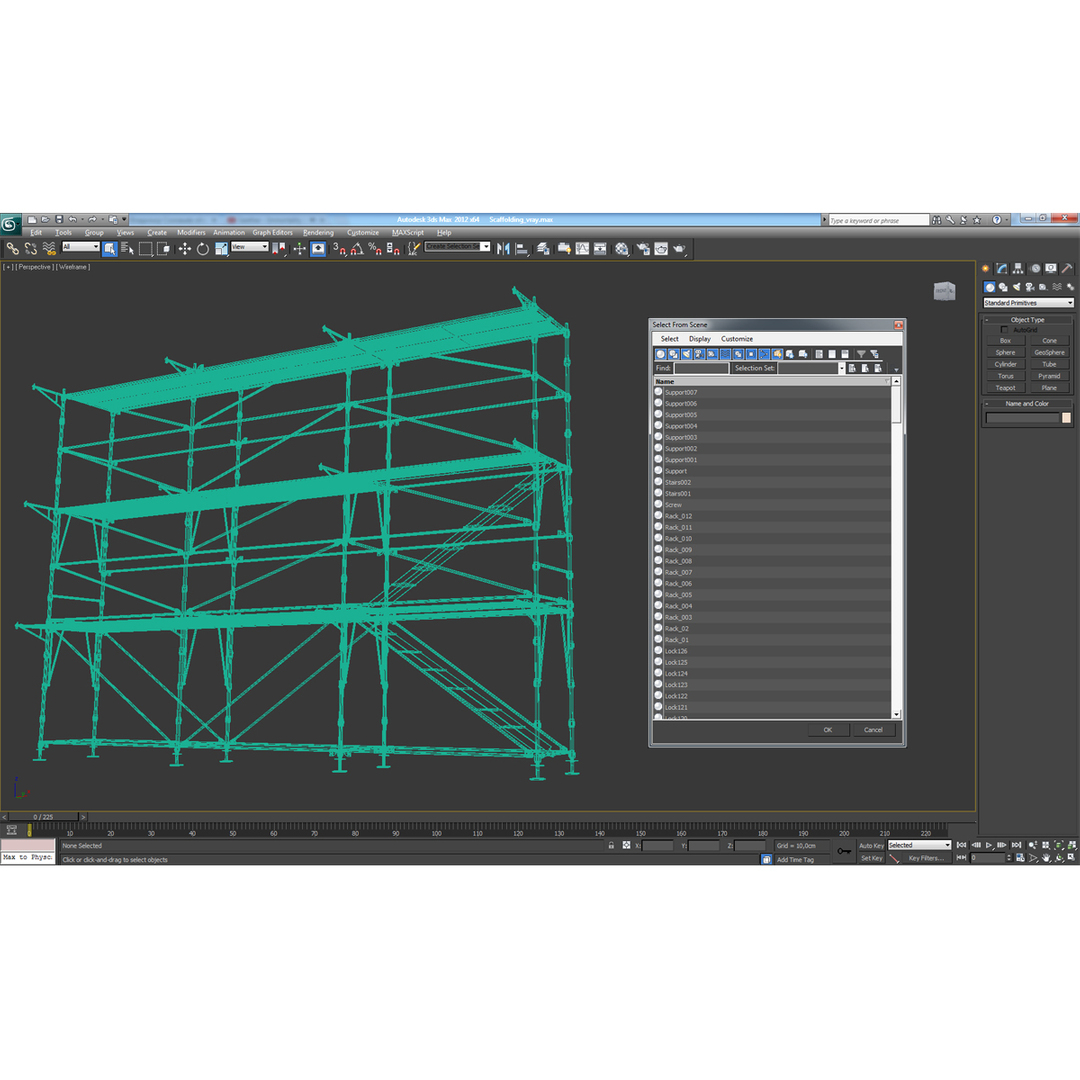 3dsmax scaffolding build