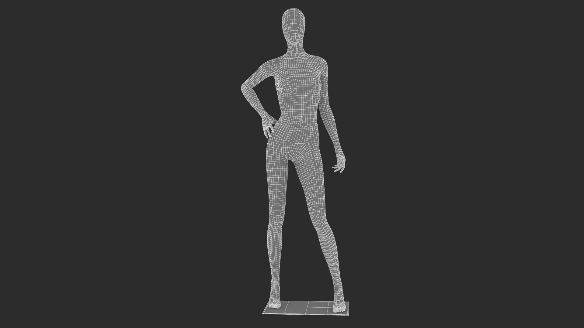 3D Female Mannequin Pose 1 Model - TurboSquid 1436162