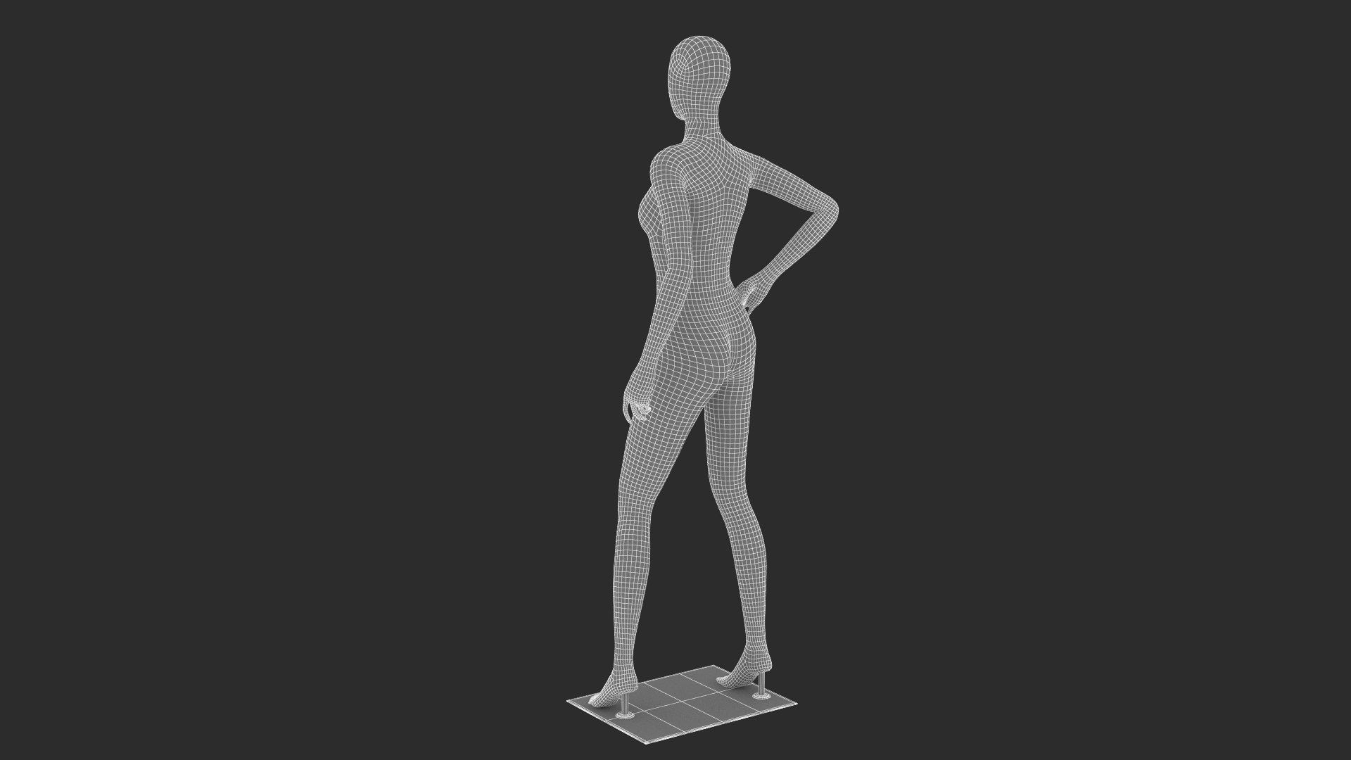 3D Female Mannequin Pose 1 Model - TurboSquid 1436162