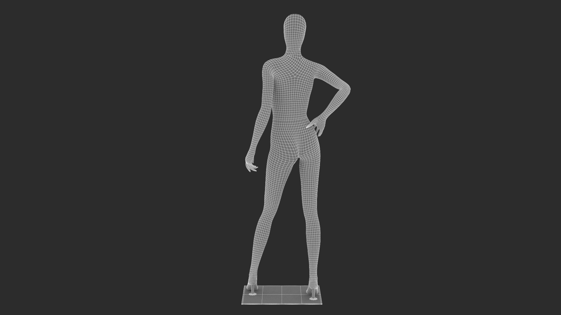 3D Female Mannequin Pose 1 Model - TurboSquid 1436162