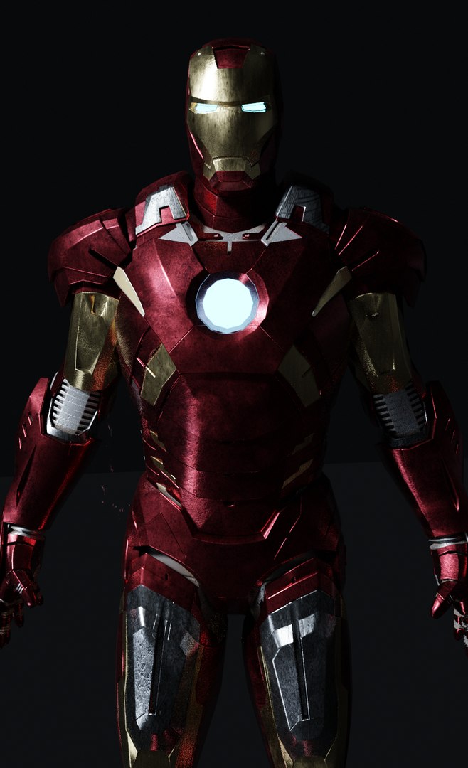 3D Model Iron Man - Mk 7 - TurboSquid 1743228
