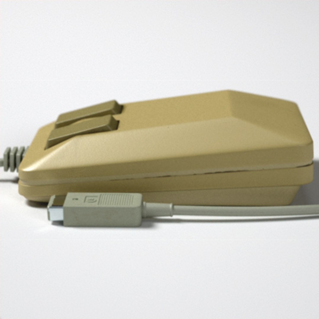 Commodore Amiga Mouse 3d Obj