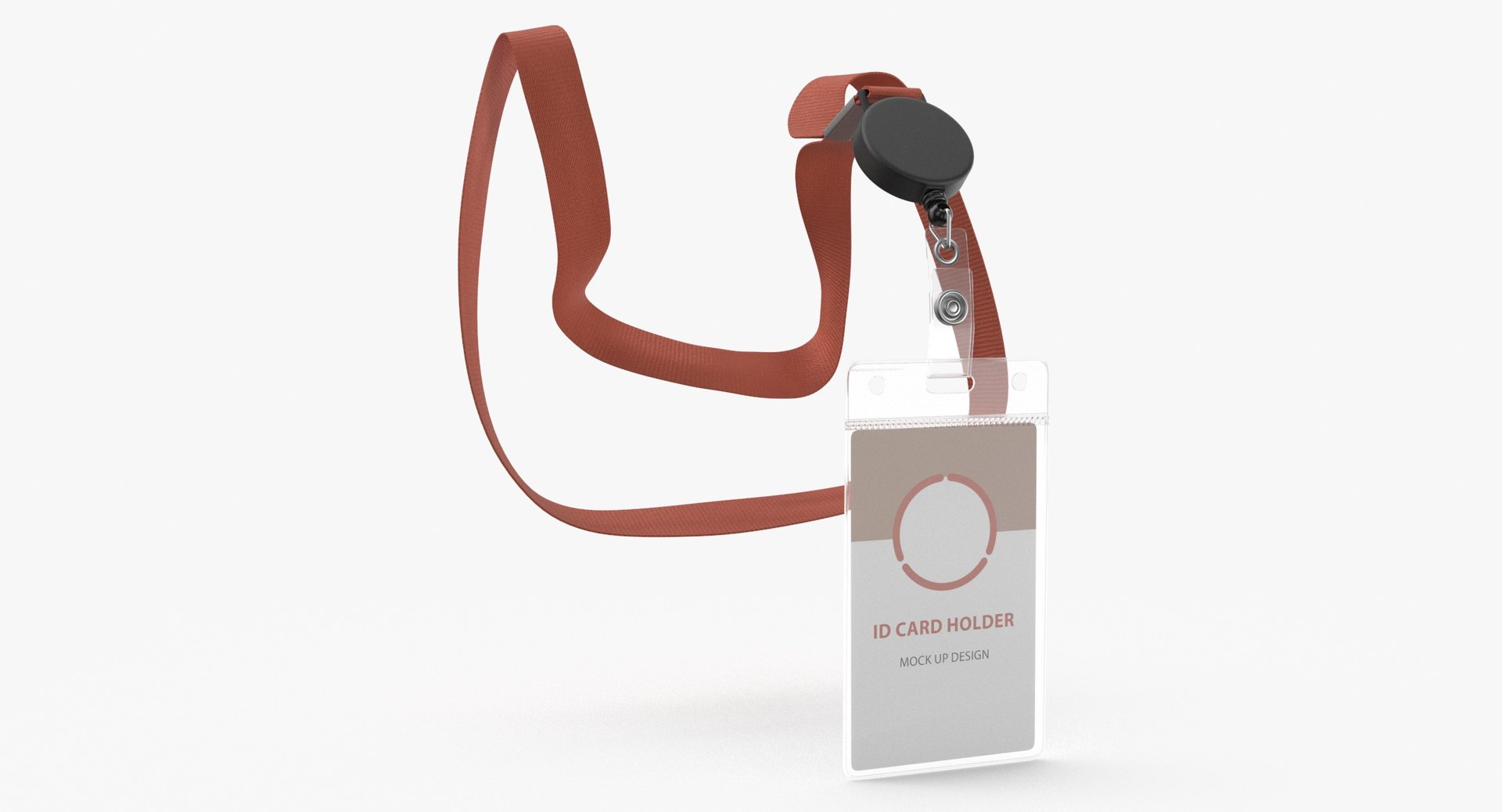 3D ID Badge Type 03 Basic Poses Horizontal And Vertical Blank Or ...