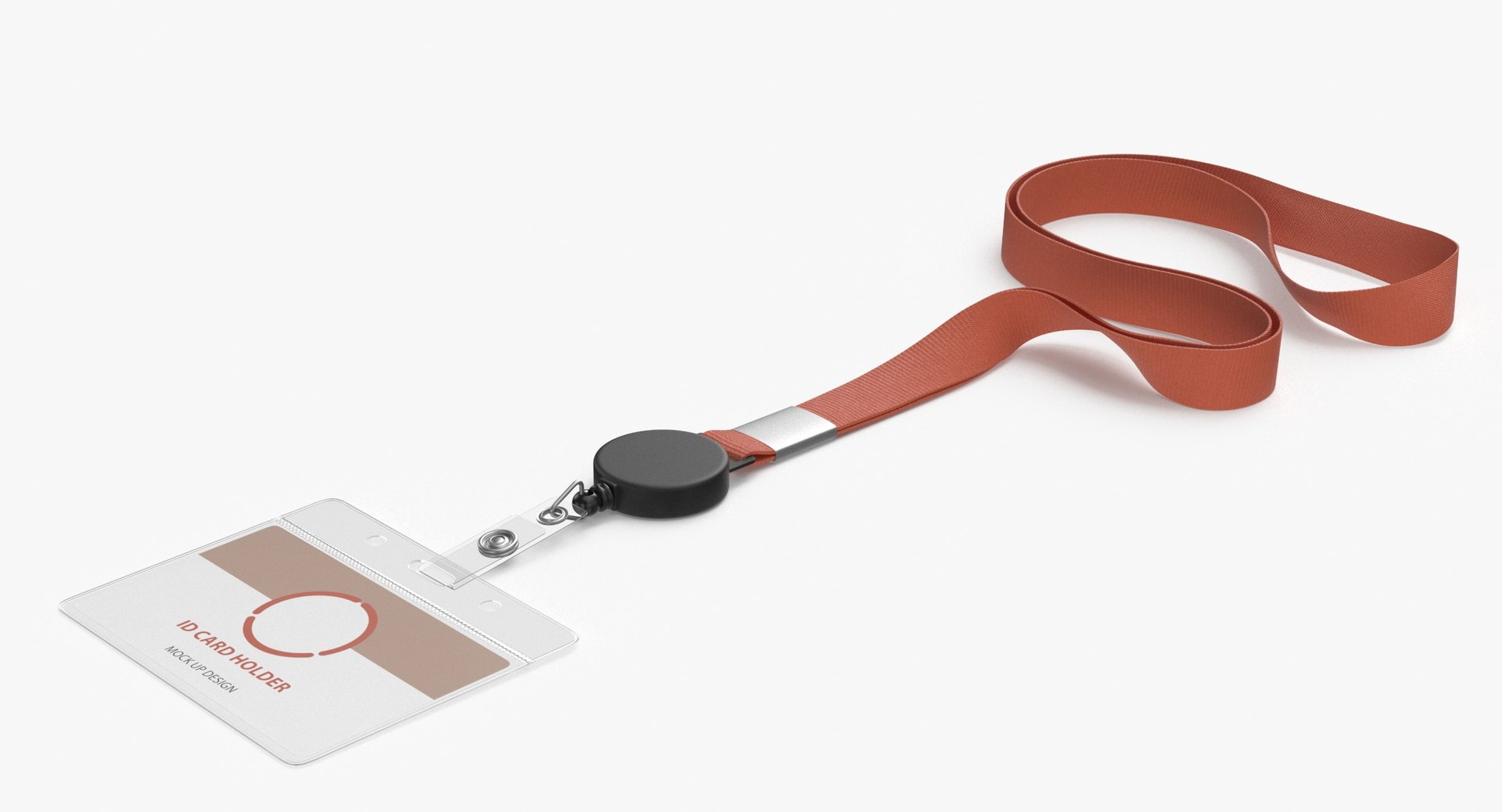 3D ID Badge Type 03 Basic Poses Horizontal And Vertical Blank Or ...