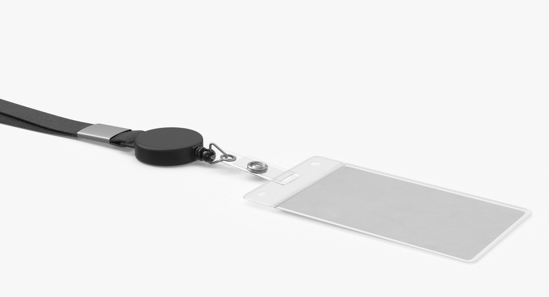 3D ID Badge Type 03 Basic Poses Horizontal And Vertical Blank Or ...