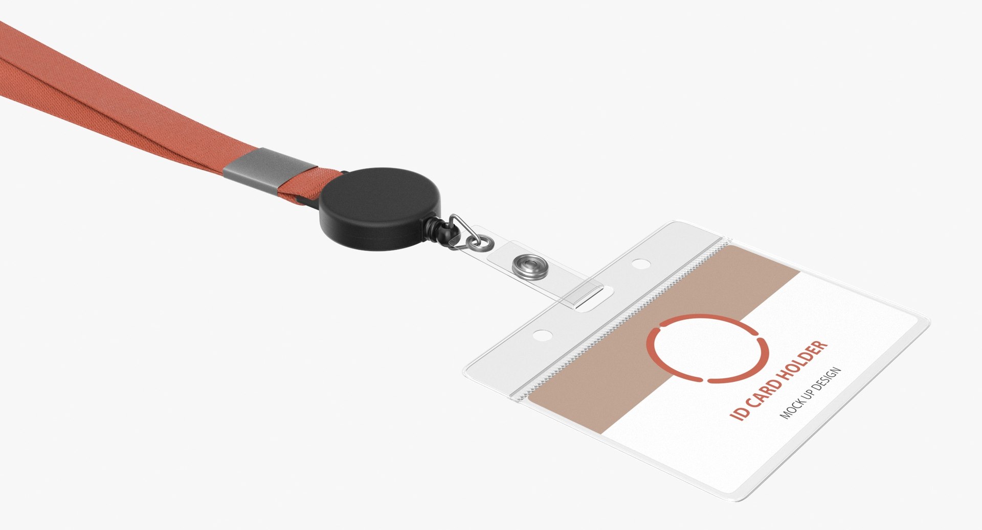 3D ID Badge Type 03 Basic Poses Horizontal And Vertical Blank Or ...