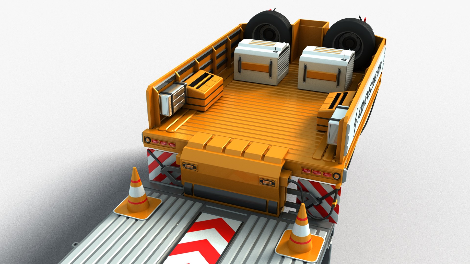 3D Truck Multi Axle Trailer Load Track Wheel Model - TurboSquid 2207326