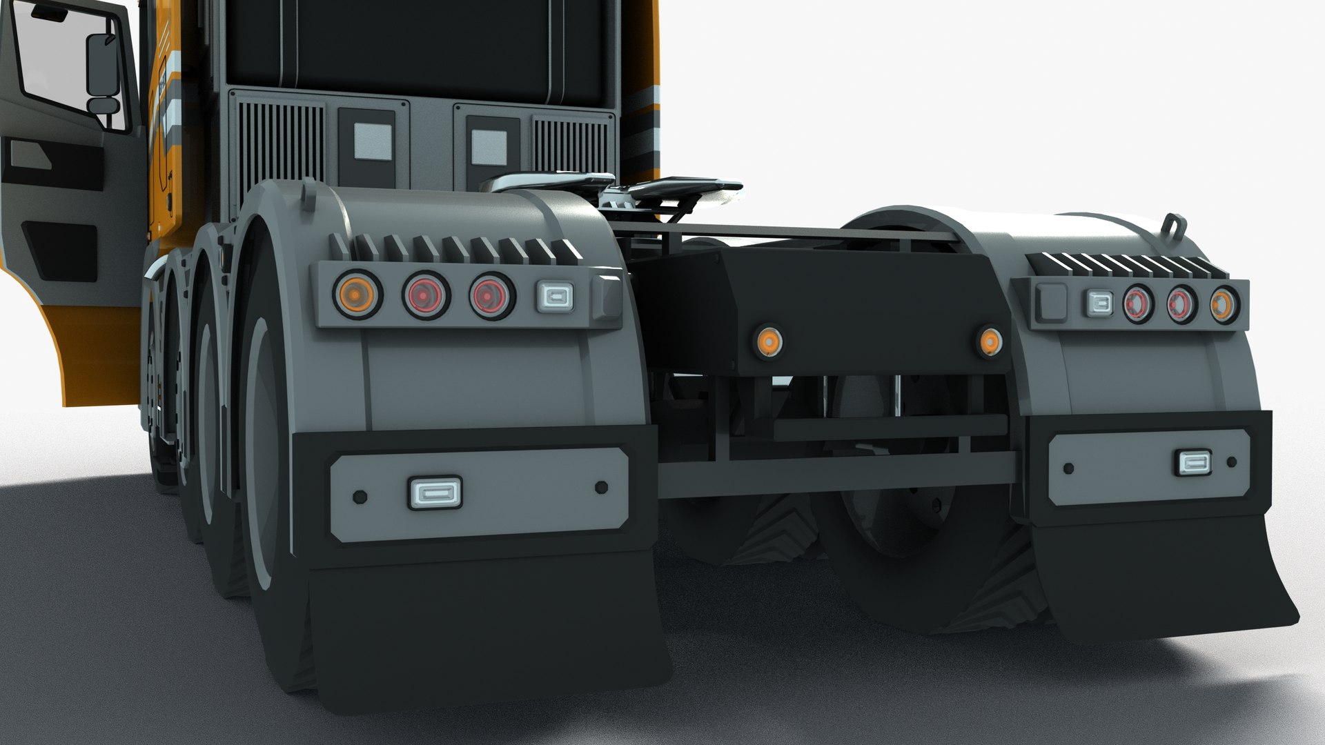 3D Truck Multi Axle Trailer Load Track Wheel Model - TurboSquid 2207326