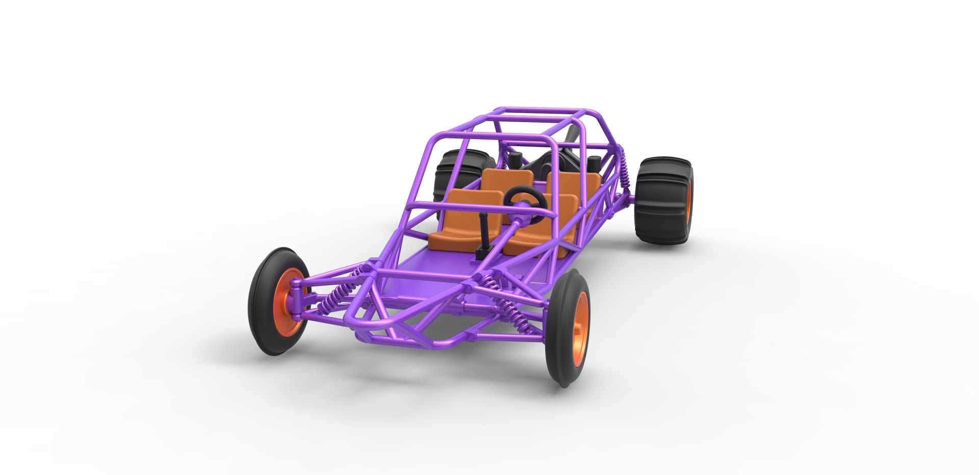 3D Model Diecast Old School Sand Rail Buggy Version 3 Scale 1 To 25 ...