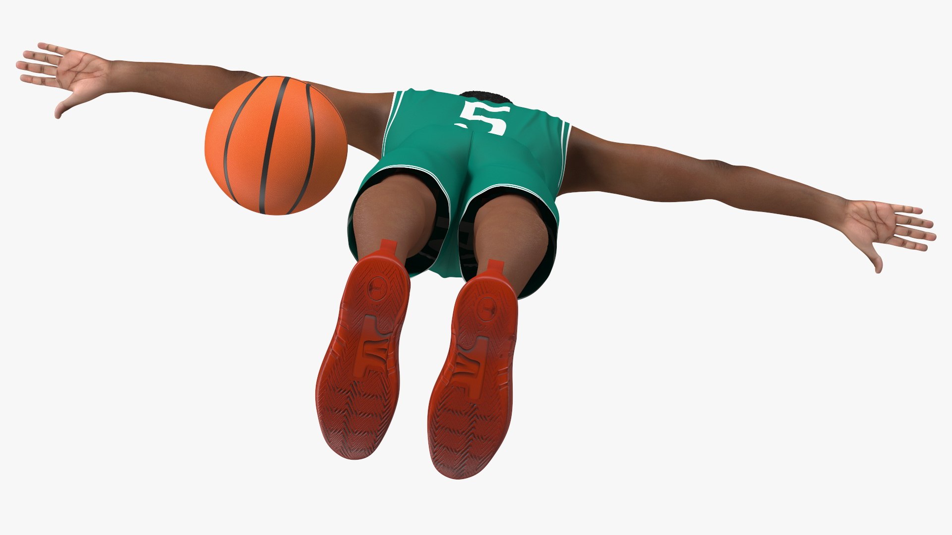 Light Skin Young Man Basketball Player Rigged for Maya 3D model ...