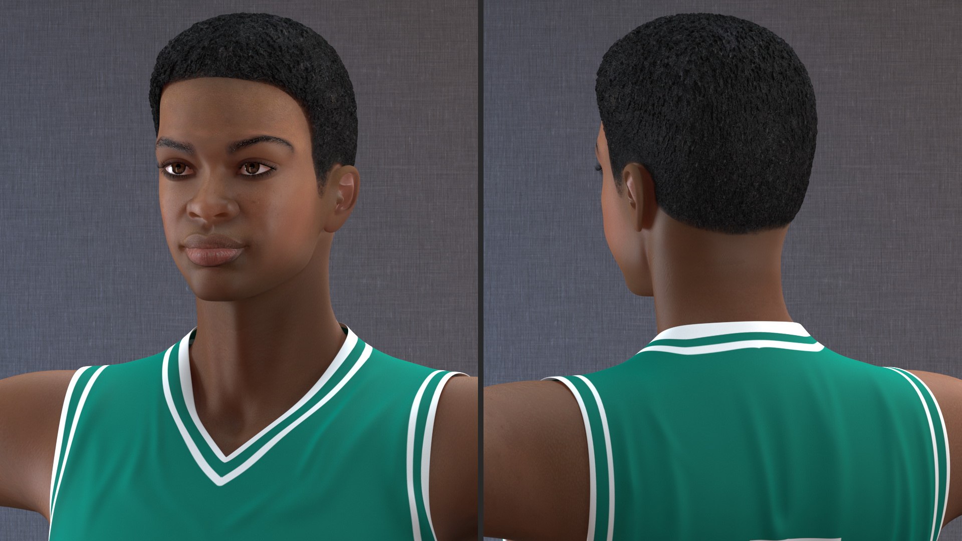 Light Skin Young Man Basketball Player Rigged for Maya 3D model ...