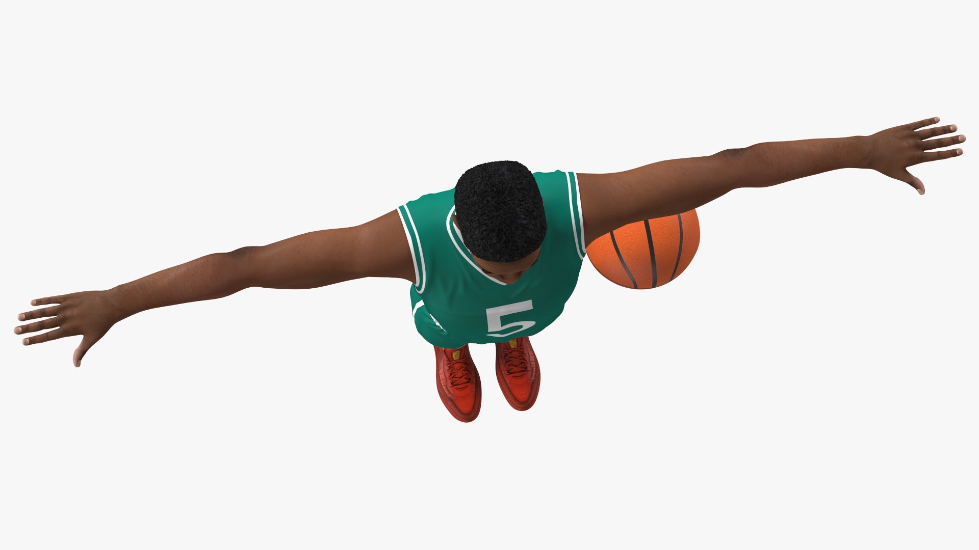 Light Skin Young Man Basketball Player Rigged for Maya 3D model ...