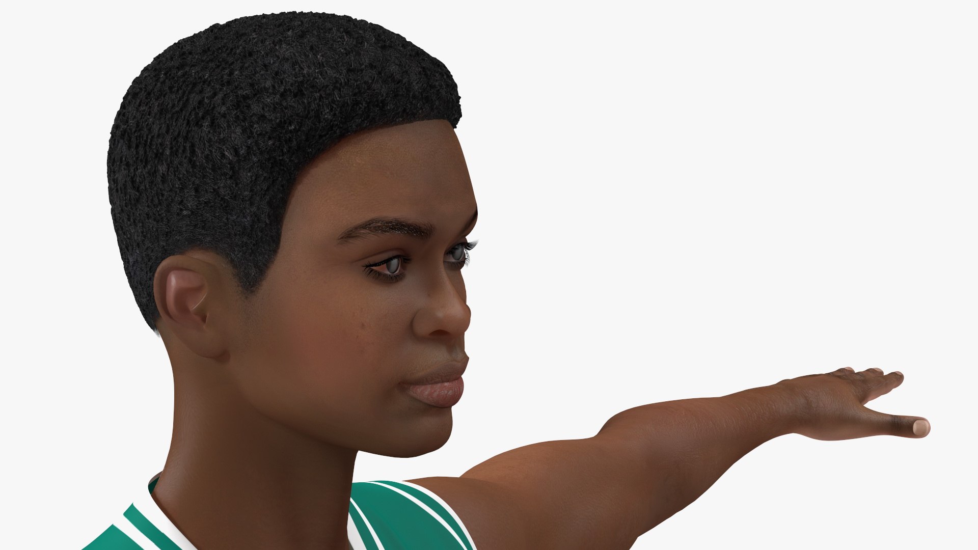 Light Skin Young Man Basketball Player Rigged for Maya 3D model ...